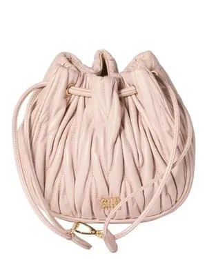Miu Miu Matelassé Nappa Leather Pouch - Powder Pink