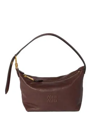 Miu Miu Nappa Leather Pouch - Briarwood