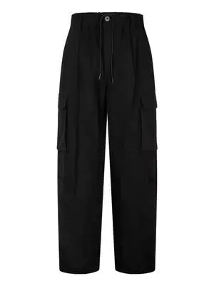 STUDIO TOMBOY Drawstring-waist Cargo Pants - Black