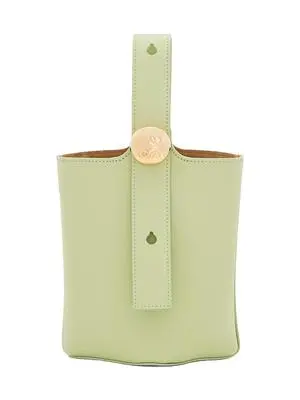 Loewe Mini Pebble Bucket Bag - Green