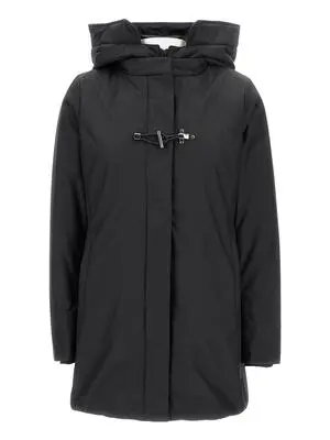 FAY Technical Toggle Coat Black