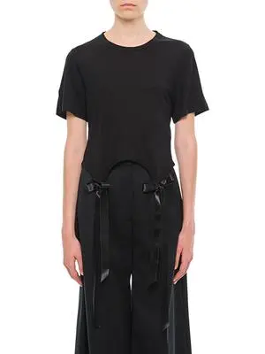 Simone Rocha T-shirt With Bows - Black