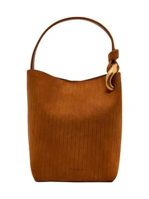 JW Anderson The Jwa Corner Bucket Bag - Brown