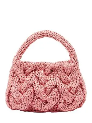 JW Anderson Small Cable Knit Top-handle Bag - Rose