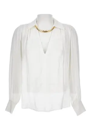 Elisabetta Franchi Loose Fit Viscose Shirt - White