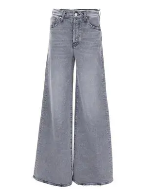 MOTHER The Ditcher Roller Sneak Jeans - Grey