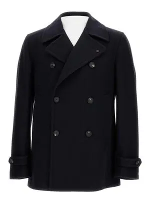 Tagliatore Monaco Lined Coat - Blue