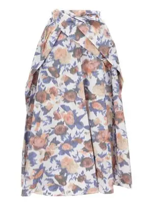 Erdem Floral Print Pleated Skirt - Multicolor