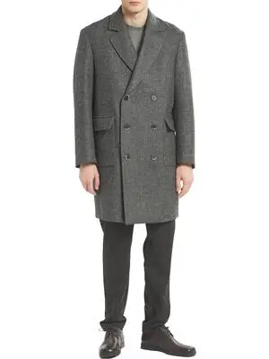Barena Venezia Gazabin Granelo Wool Coat - Grey