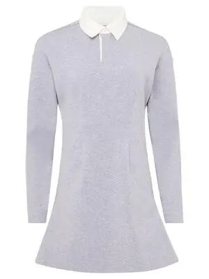 JW Anderson Long Sleeve Polo Dress - Grey