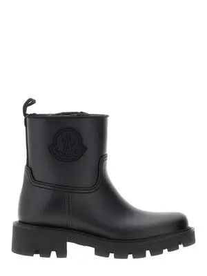 Moncler Tall Rain Boots - Black