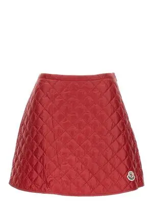 Moncler Flared Skirt - Red