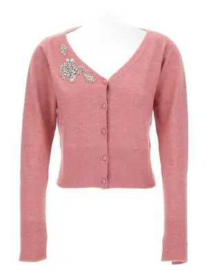 Erdem V-neck Cardigan - Rose