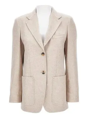 Max Mara Patch Pockets Jacket - Beige