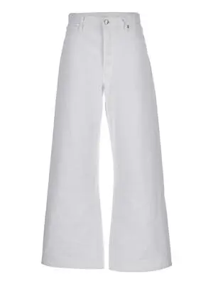 FRAME Wide Leg Jeans - White