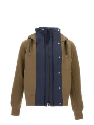 Sacai Hooded Sweatshirt - Beige