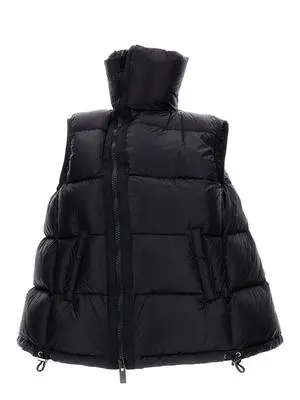 Sacai Quilted Puffer Gilet - Black