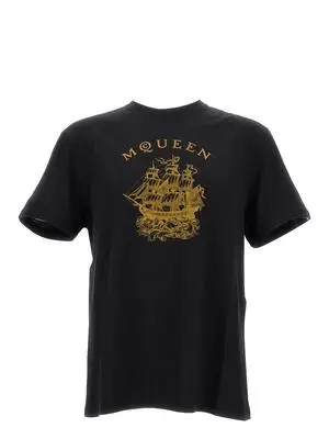 Alexander McQueen Cotton T-shirt - Black