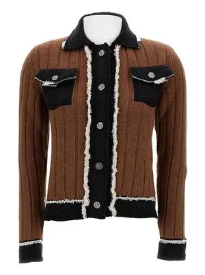 BARRIE Hybrid Denim Jacket Multicolore