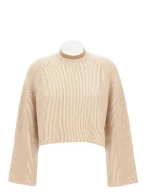 Max Mara Ribbed Cashmere Pullover - Beige