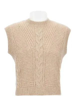 MAX MARA STUDIO Cable Knit Sweater - Beige