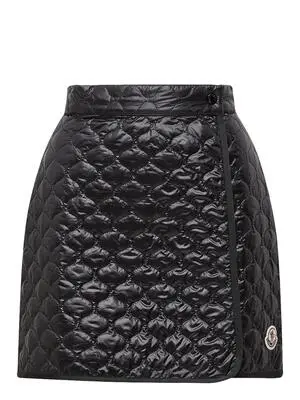 Moncler Mini Quilted Skirt - Black