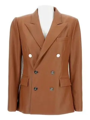 Ralph Lauren Camden Leather Blazer - Brown