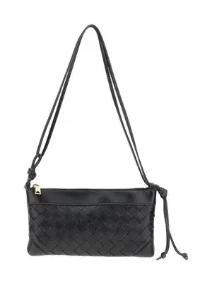 Bottega Veneta Pouch With Adjustable Shoulder Strap - Black