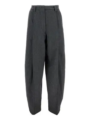 THELATEST Wool Blend Trousers - Grey