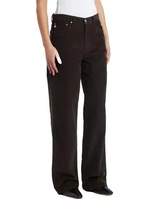 Ag Kora High-rise Wide Leg Jeans - Brown