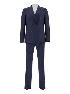 Tagliatore Bruce Suit In Virgin Wool - Blue
