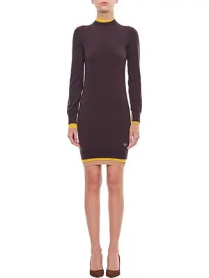 Fendi Short Dress With Layered Trims - Viola