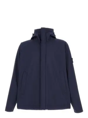 Stone Island Waterproof Recycled Polyester Jacket - Blue