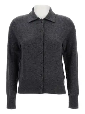 LISA YANG Long Sleeve Wool Cardigan