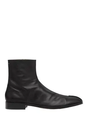 MAISON MARGIELA Leather Ankle Boots - Black