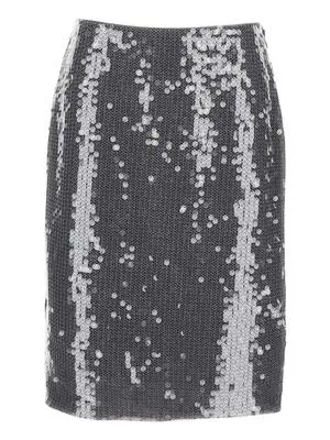 Remain Birger Christensen Midi Mesh Skirt - Grey
