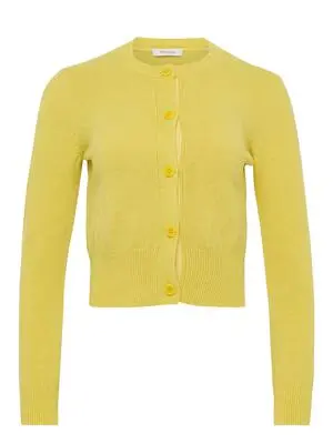 JW Anderson Contrast Embroidery Cardigan - Yellow