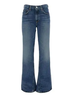 AGOLDE Wide-leg Cotton Jeans - Blue