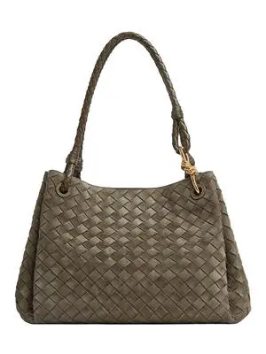 Bottega Veneta Large Parachute Leather Tote - Green