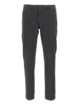 BRIGLIA 1949 Tailored Cotton Trousers - Grey