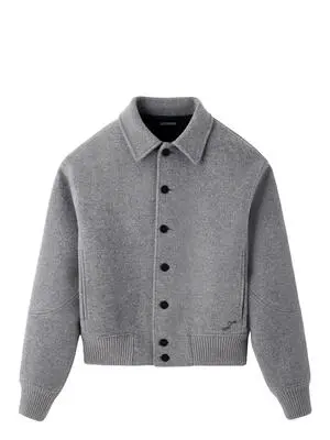 Jacquemus The Felt Bomber - Grey
