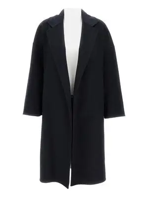 Dusan Cashmere Single-breasted Coat - Blue