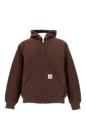 Carhartt Work In Progress Active Jacket 'dearborn' Canvas - Brown