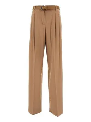 Max Mara Paride Wide Leg Trousers - Brown