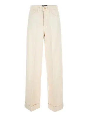 3X1 Wide-Leg Palazzo Jeans With Cuffed Hem