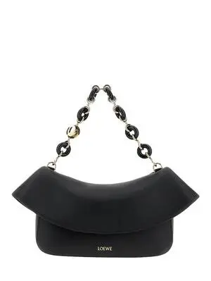 Loewe Shoulder Bag With Donut Chain - Black