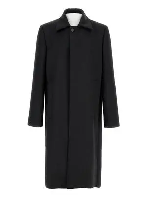 MAISON MARGIELA Tailored Wool-blend Coat - Black