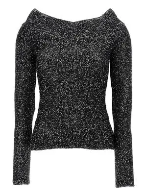Stella McCartney Long Sleeve Sequined Top - Black
