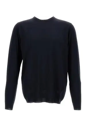 GOES BOTANICAL Extrafine Merino Wool Long-sleeve Sweater - Blue