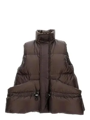 Sacai Padded Vest - Brown